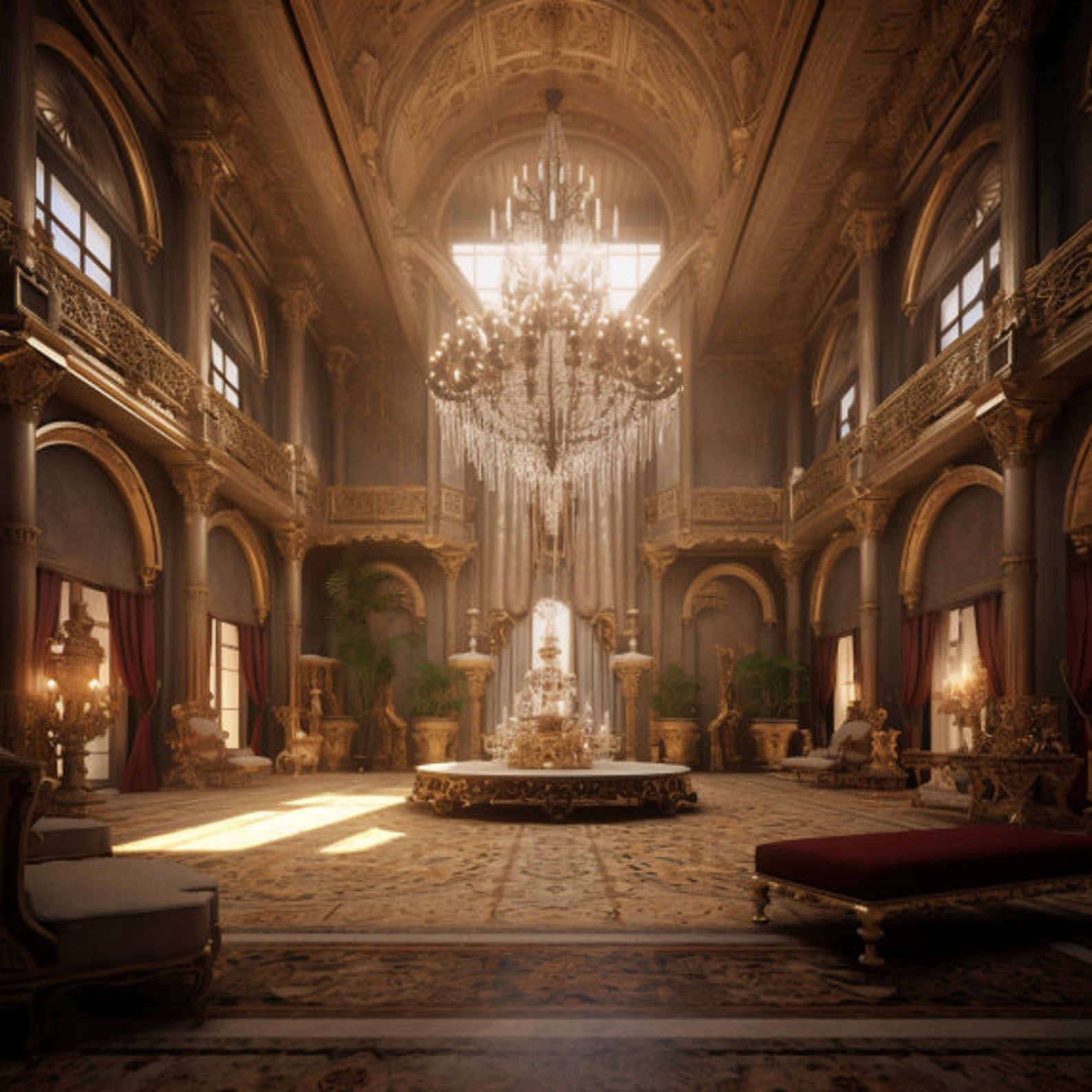 Elegant Palace | Zoom Virtual Backgrounds | Backdrop | Office ...