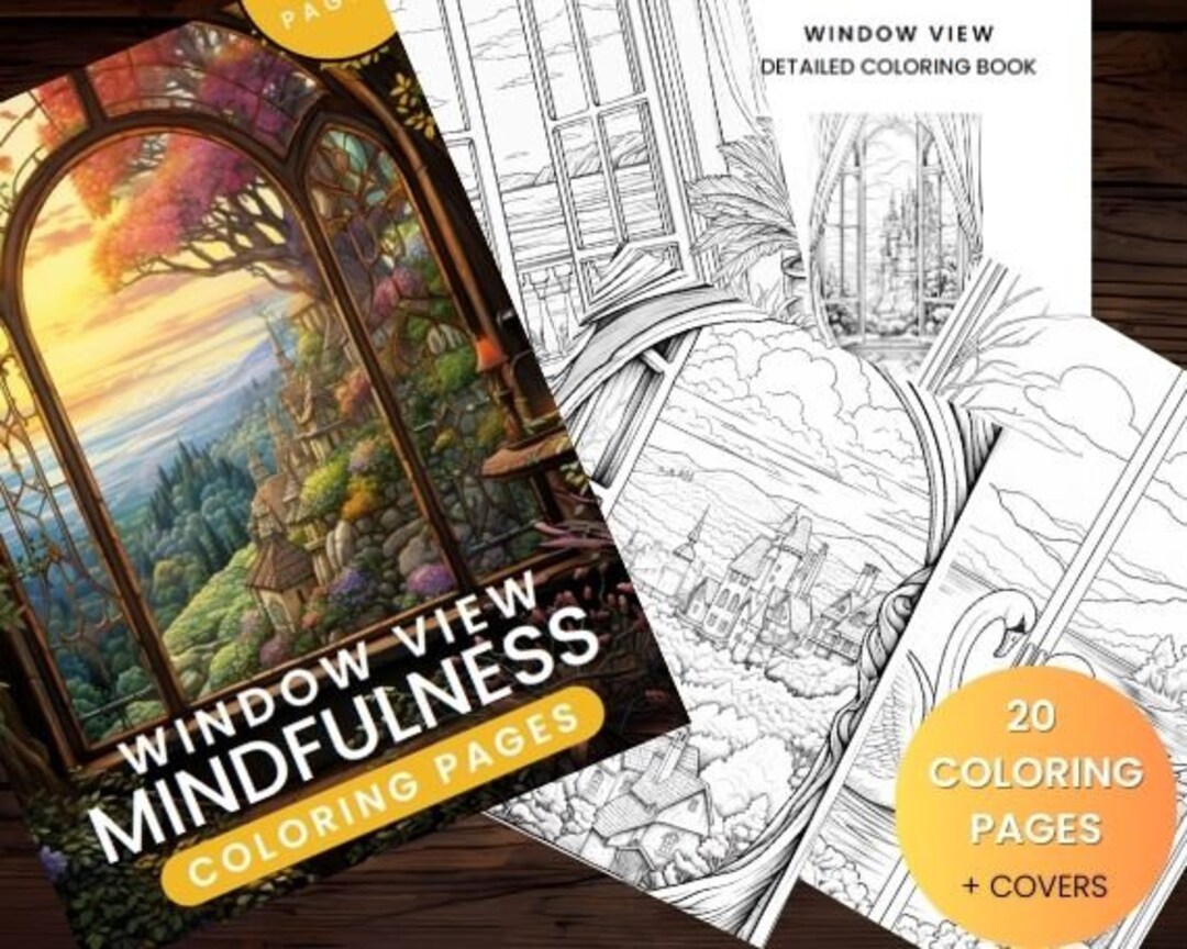 Beautiful View Coloring Book | 20 Printable Coloring Pages With 20 ...