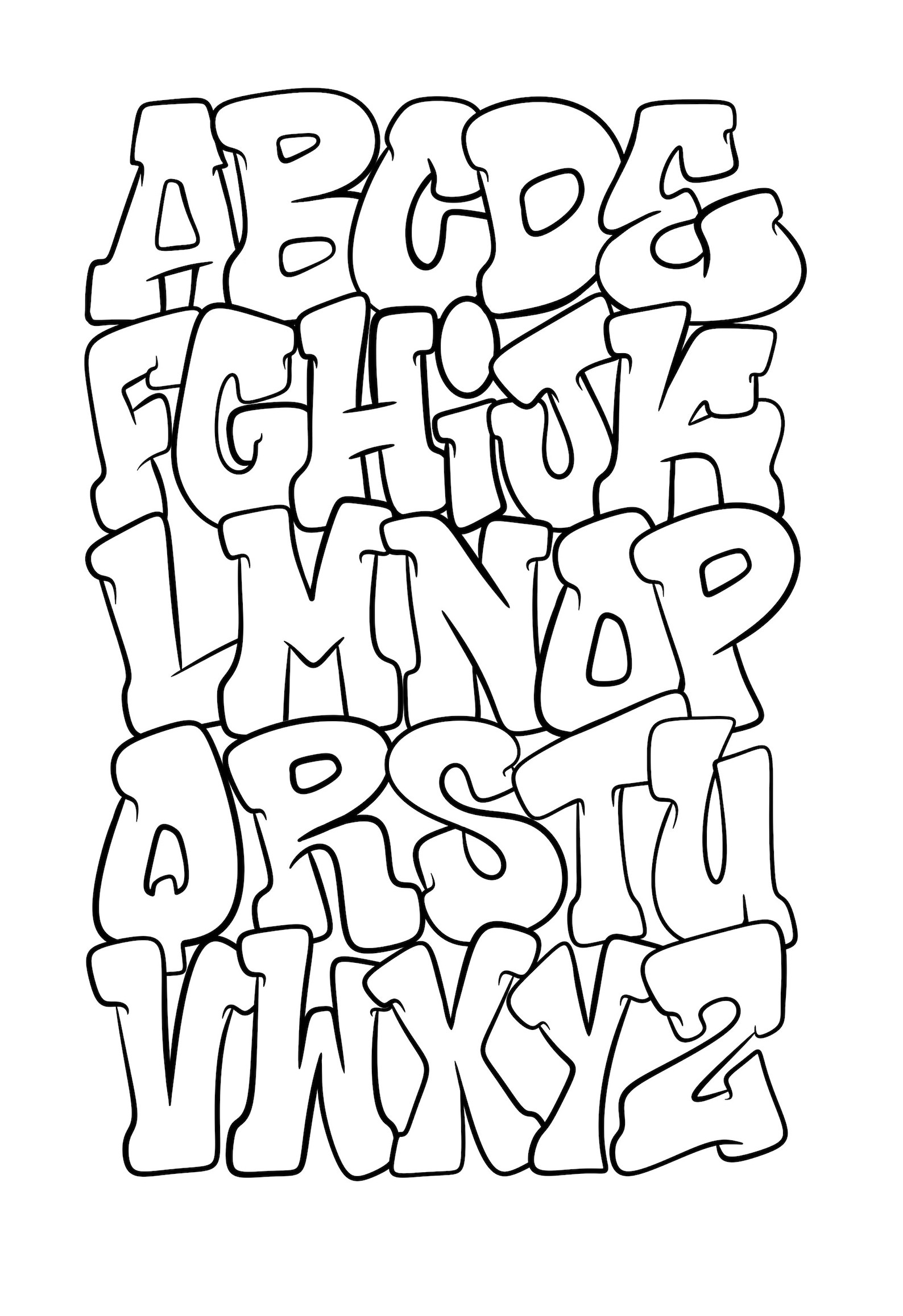 ABC Graffiti 01 - Etsy