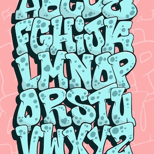 ABC Graffiti 01 - Etsy
