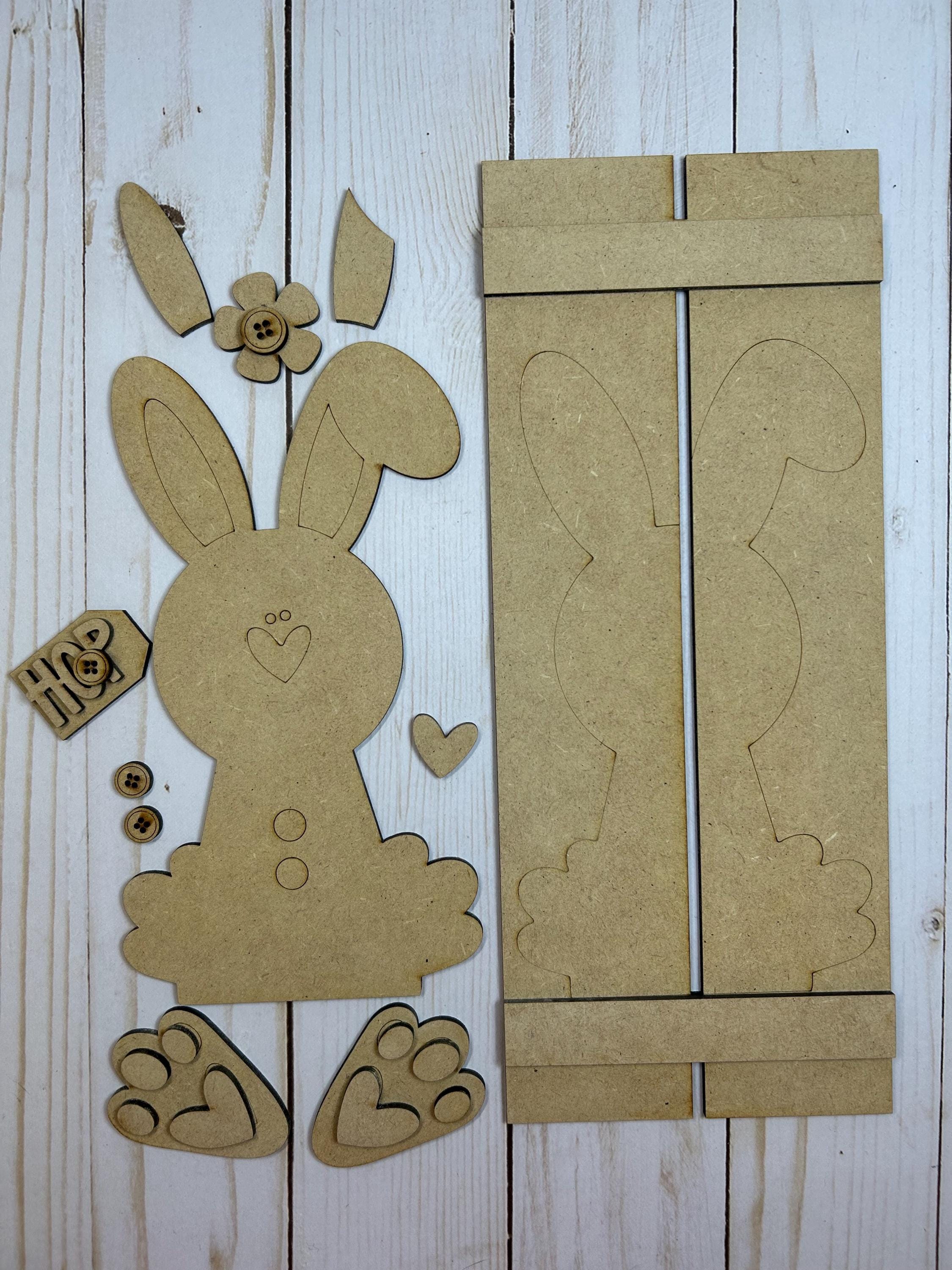 DIY Easter Bunny Pallet Sign, Easter Bunny Leaner Sign, Easter Sign ...