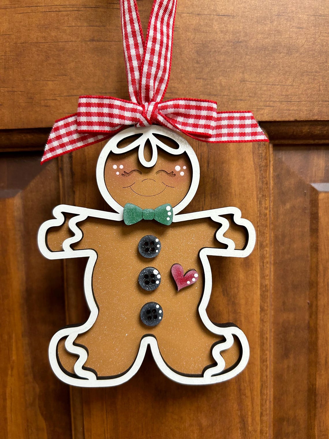 DIY Gingerbread Man Ornament, Christmas Ornament, Ready to Paint ...