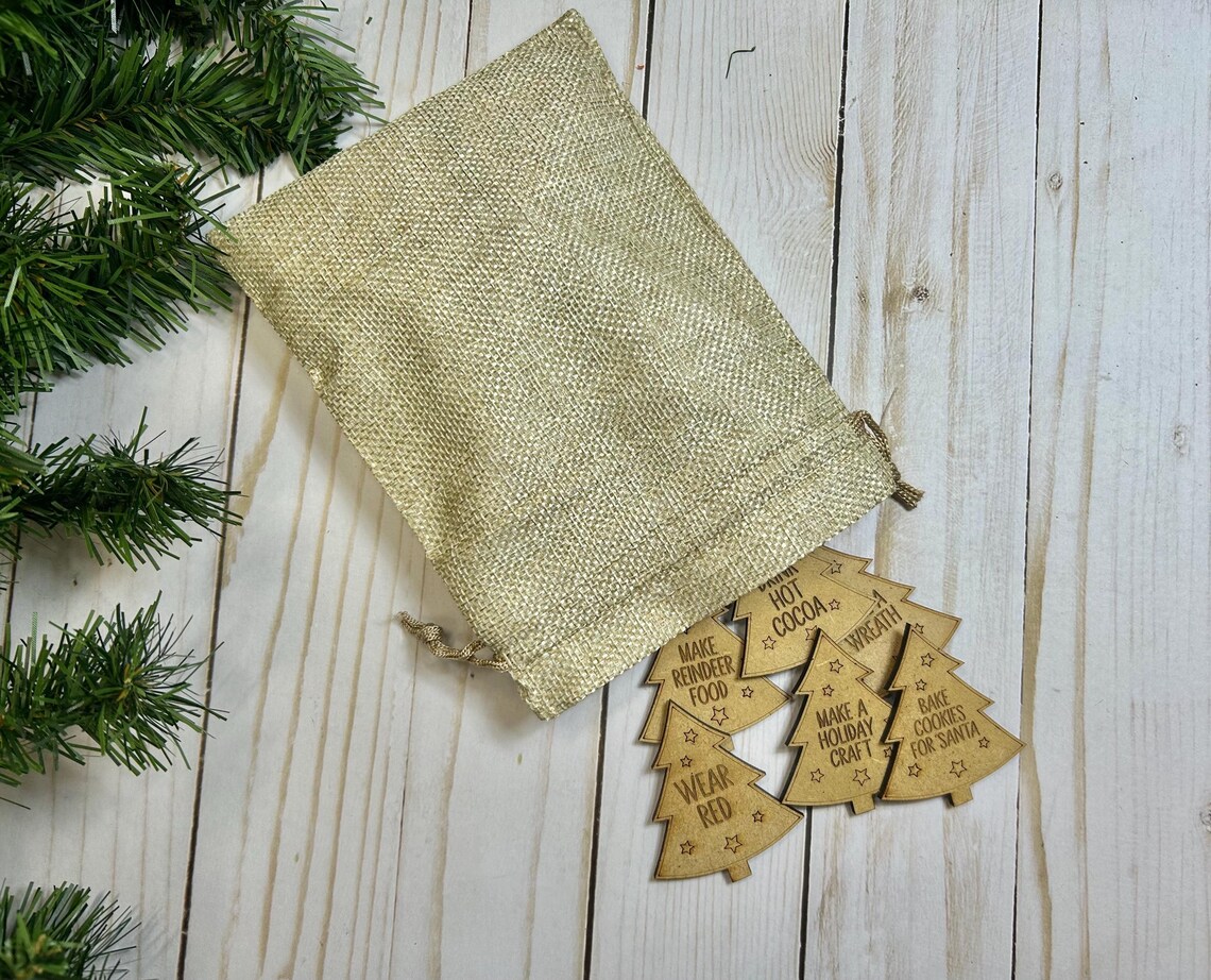 Set of 30 Christmas Activity Tokens, Family Christmas Tokens, Advent ...