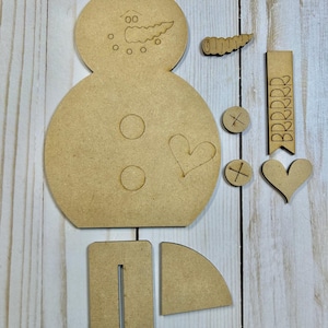 DIY Snowman Family, Standing Snowman Family, Christmas Decor, Holiday ...