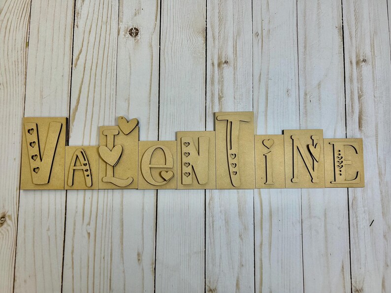 DIY Valentine Word Block, Valentine Shelf Sitter, Valentine Sign ...
