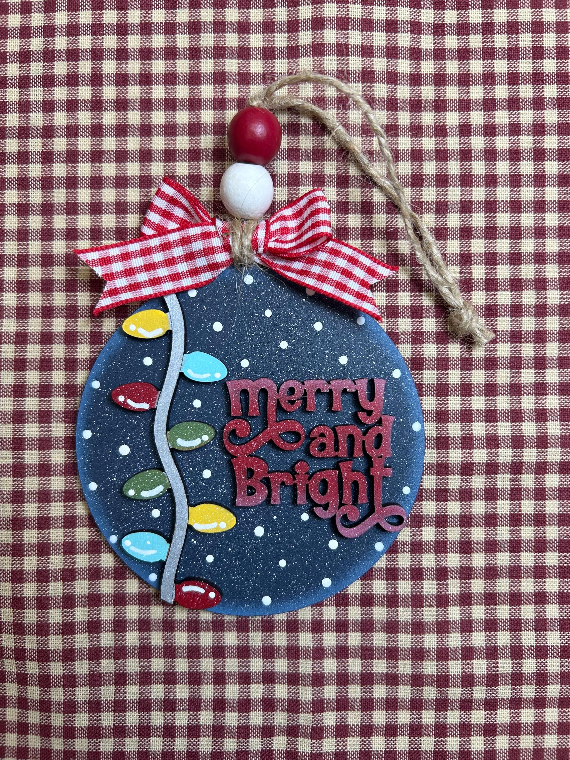 Christmas Ornaments, Round Ornaments, Laser Ornaments, Christmas ...