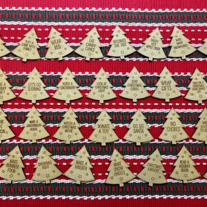 Set of 30 Christmas Activity Tokens, Family Christmas Tokens, Advent ...