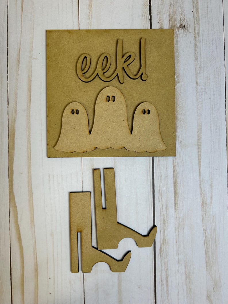 DIY Halloween Tiered Tray Set, DYI Wood Kit, Ready to Paint, Wood ...