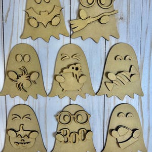 DIY Cute Ghost Cutouts, Halloween Ghosts, Halloween Decor, Spooky ...