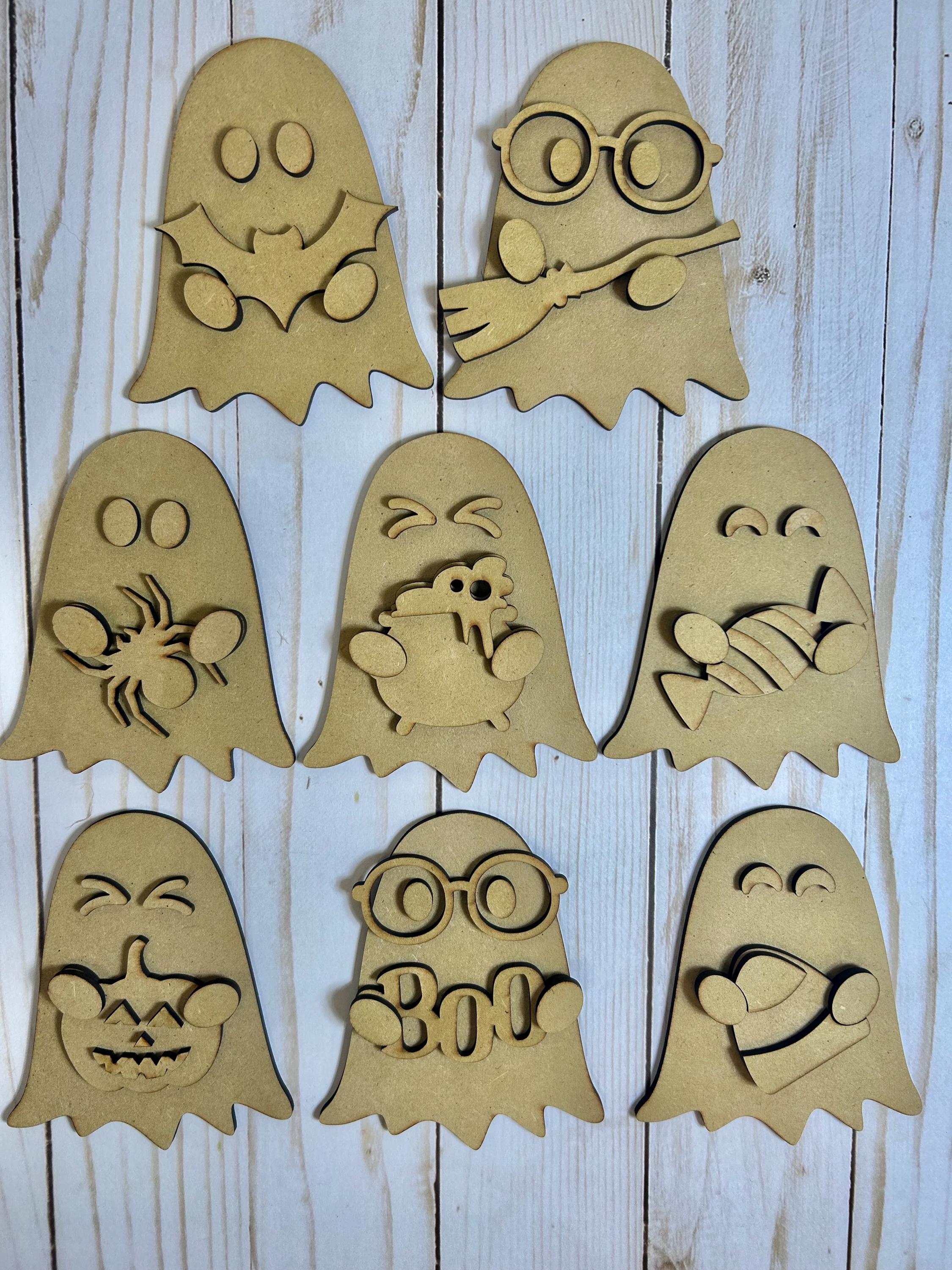 DIY Cute Ghost Cutouts, Halloween Ghosts, Halloween Decor, Spooky ...