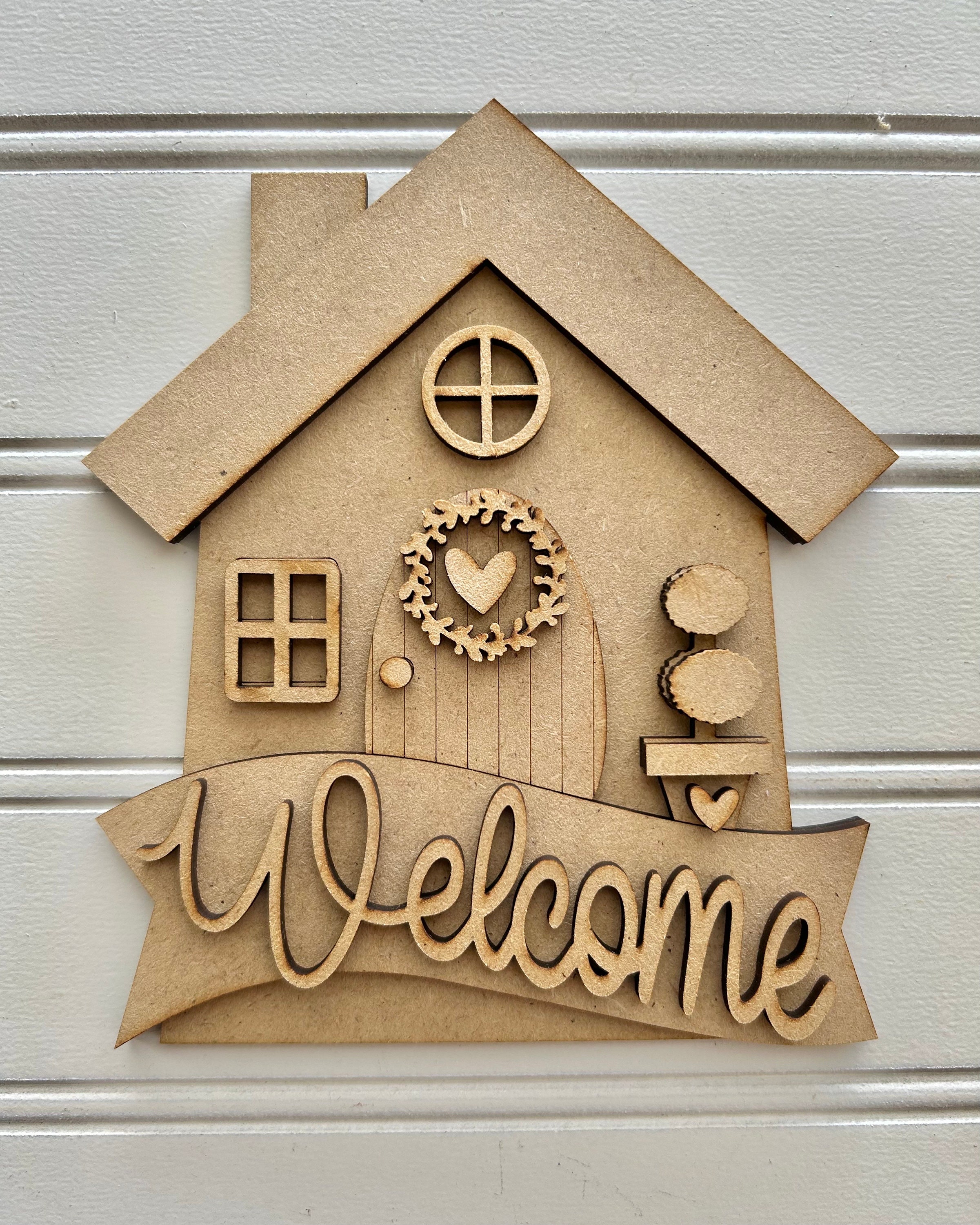 DIY Home Tiered Tray Set, DYI Wood Kit, Welcome Sign, Heart Banner ...