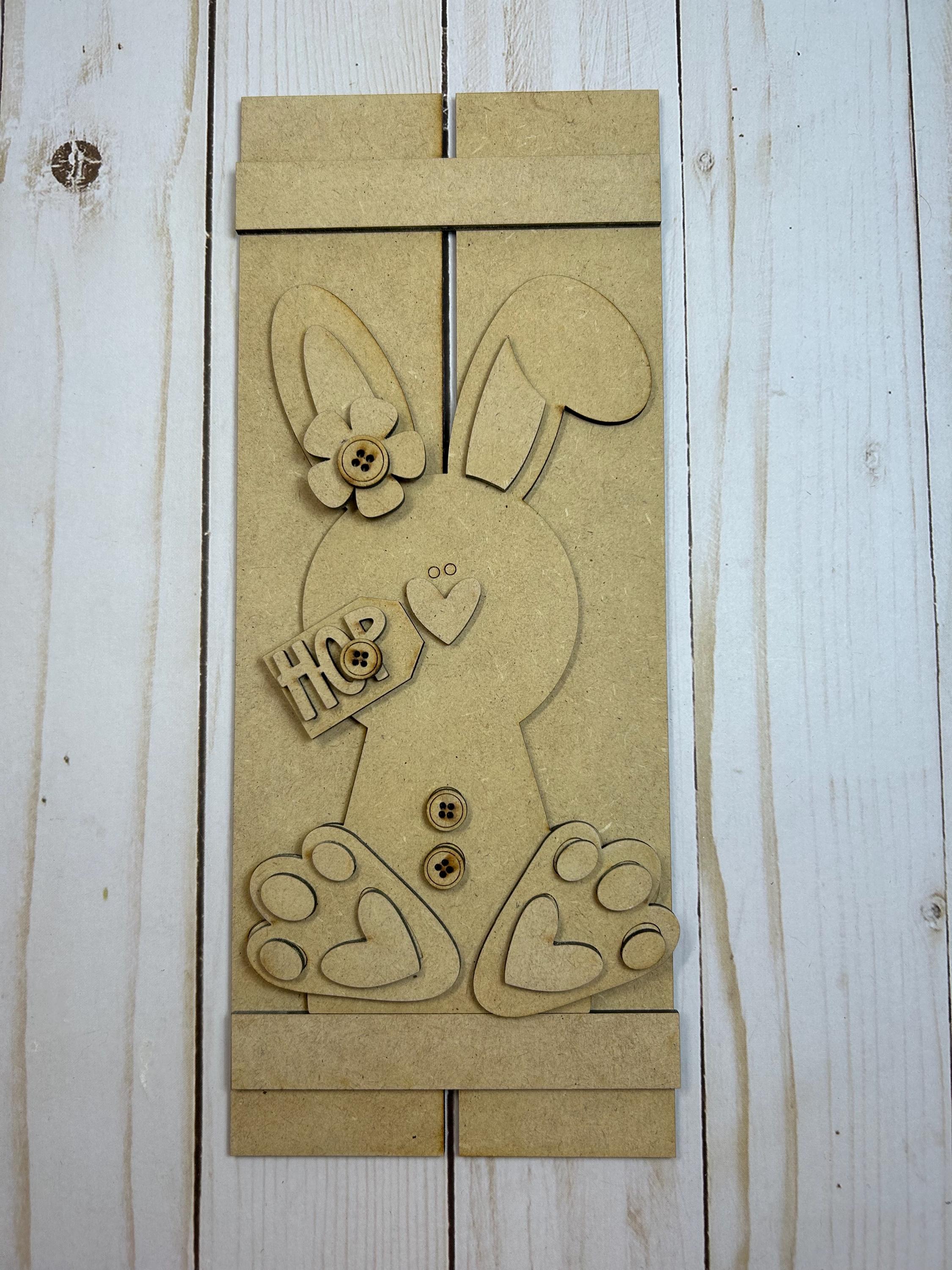 DIY Easter Bunny Pallet Sign, Easter Bunny Leaner Sign, Easter Sign ...
