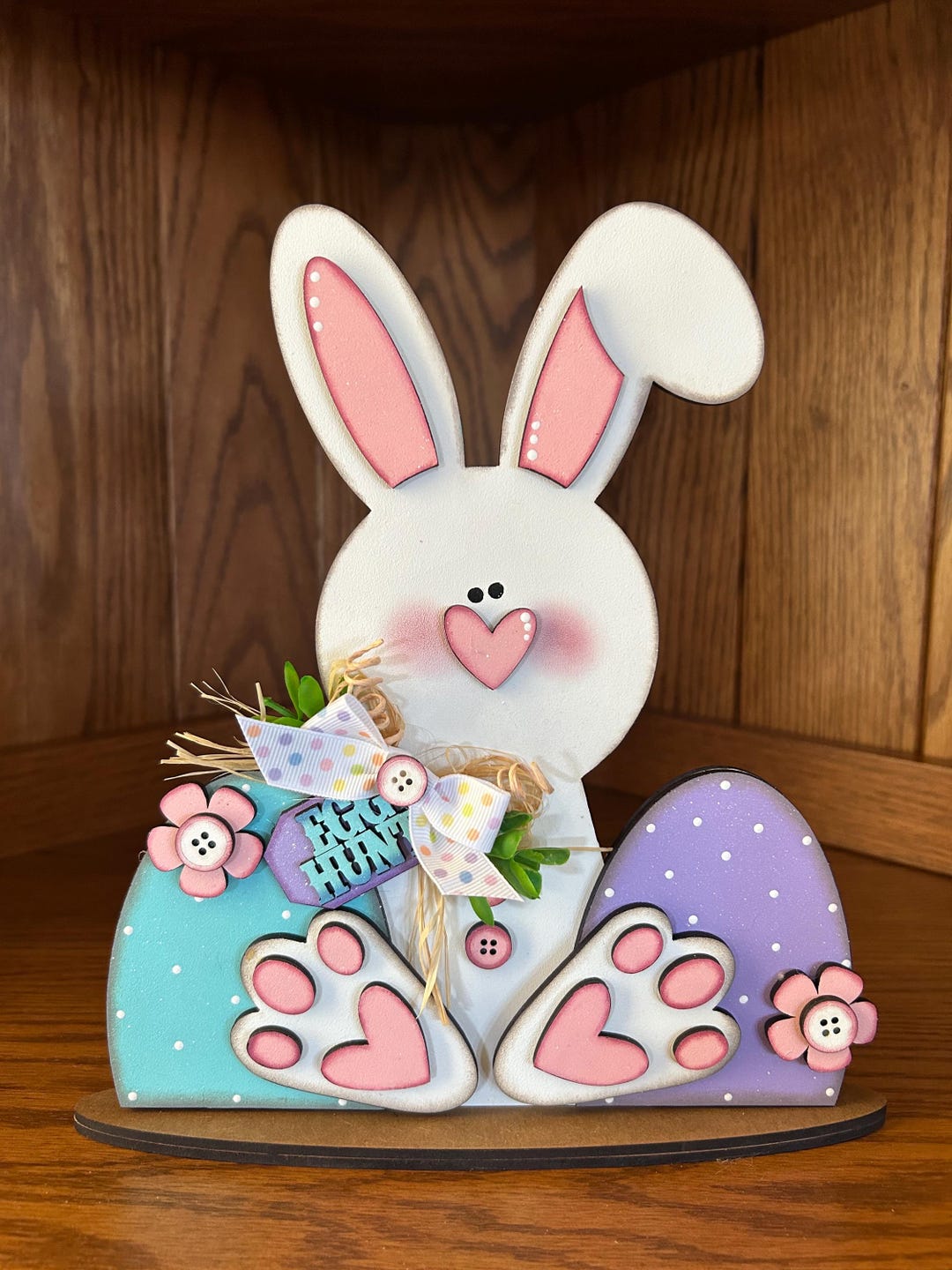 Prim Easter Bunny Shelf Sitter, Easter Bunny Sign, Easter Decor, Easter ...