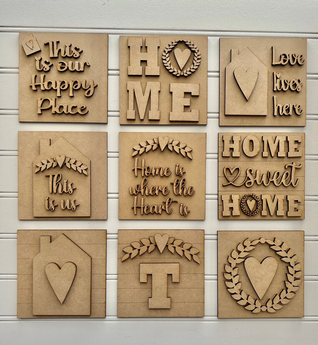 DIY Home Signs, Home Tiered Trays, This is Our Happy Place, Home is ...