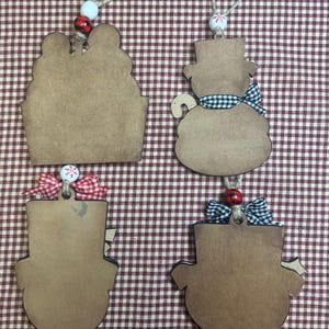 Snowman Ornaments, Bucket of Flakes, Winter Snowman, Christmas ...