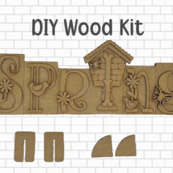 Wood Word Blocks - Etsy