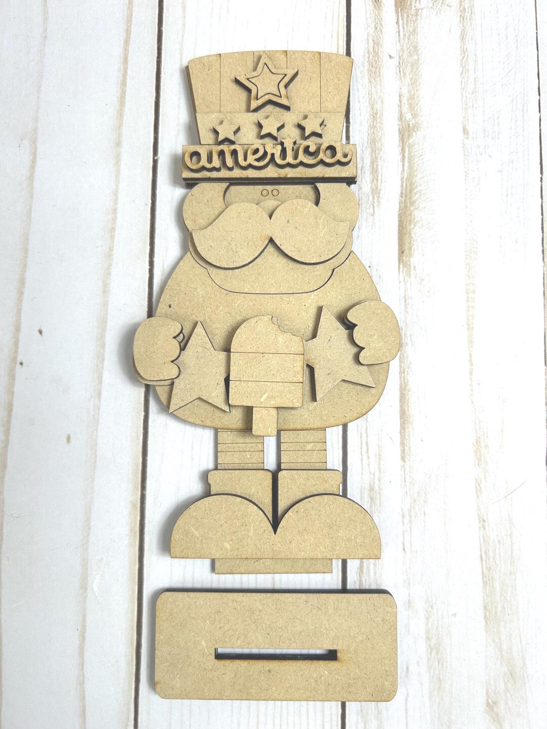 DIY Standing Mini Uncle Sam Uncle Sam Shelf Sitter, 4th of July Decor ...