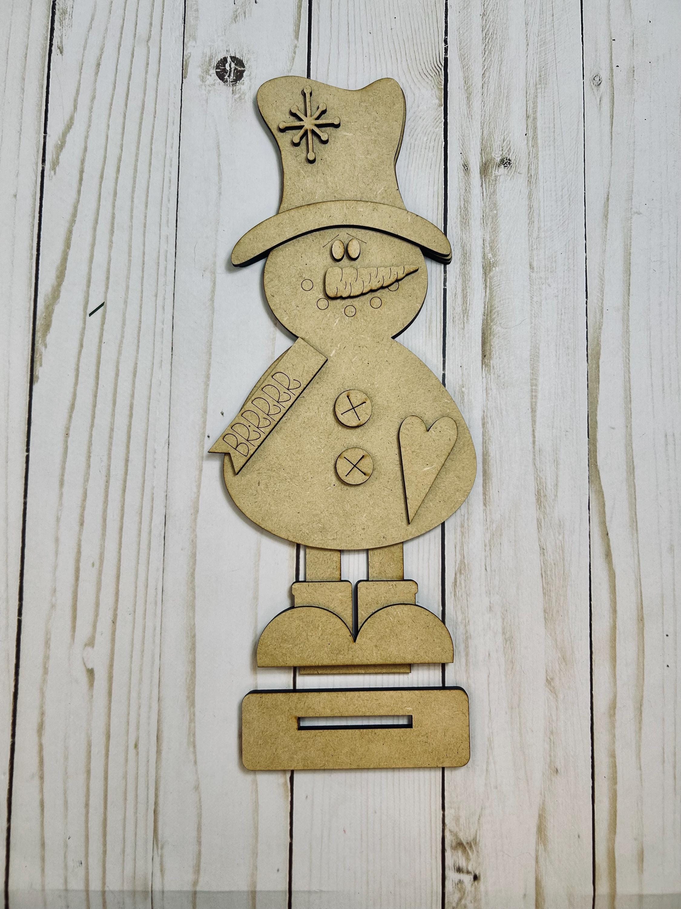 DIY Prim Snowman Shelf Sitter, Christmas Snowman, Winter Snowman ...