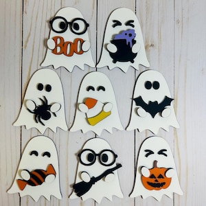 DIY Cute Ghost Cutouts, Halloween Ghosts, Halloween Decor, Spooky ...