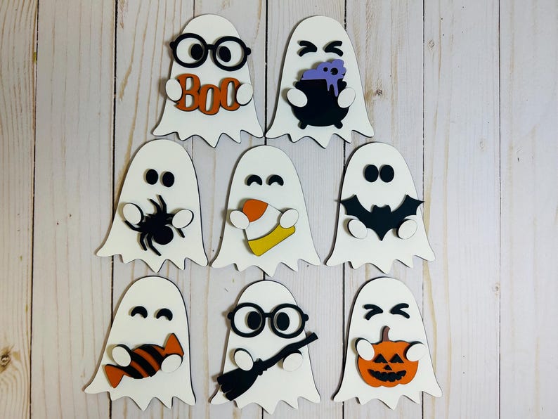 DIY Cute Ghost Cutouts, Halloween Ghosts, Halloween Decor, Spooky ...