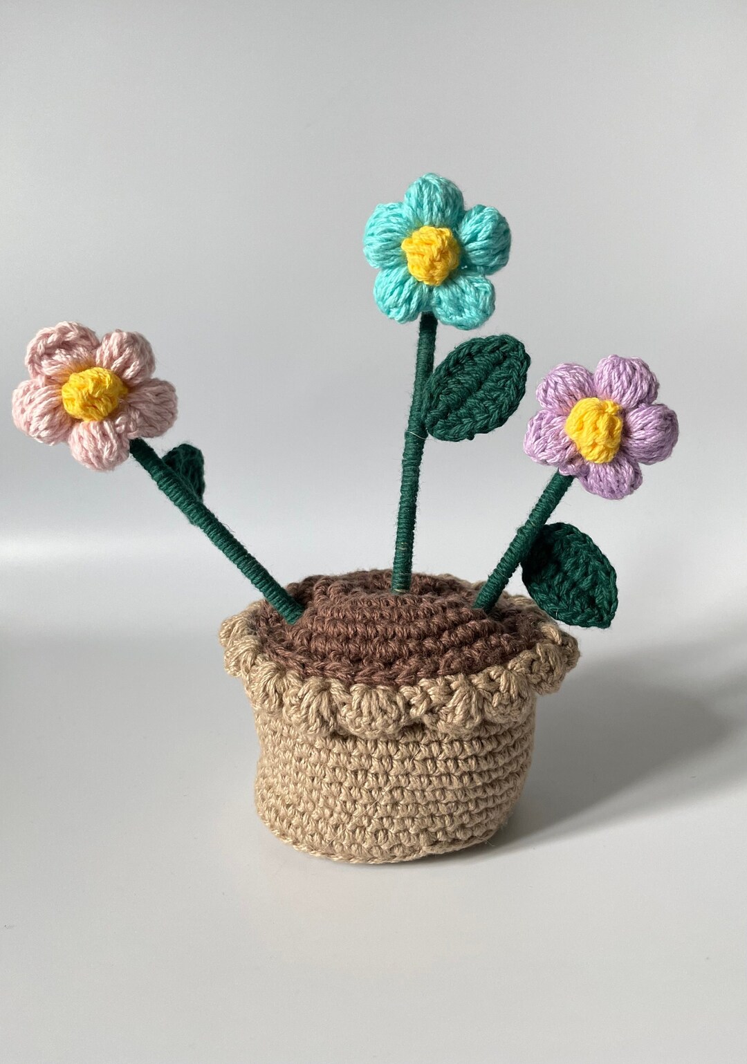 Handmade Triple Flower Crochet - Etsy