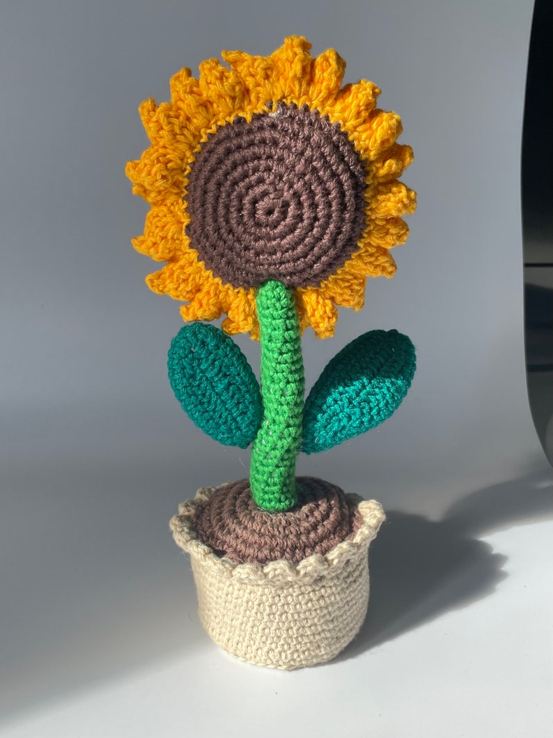 Handmade Crochet Sunflower - Etsy