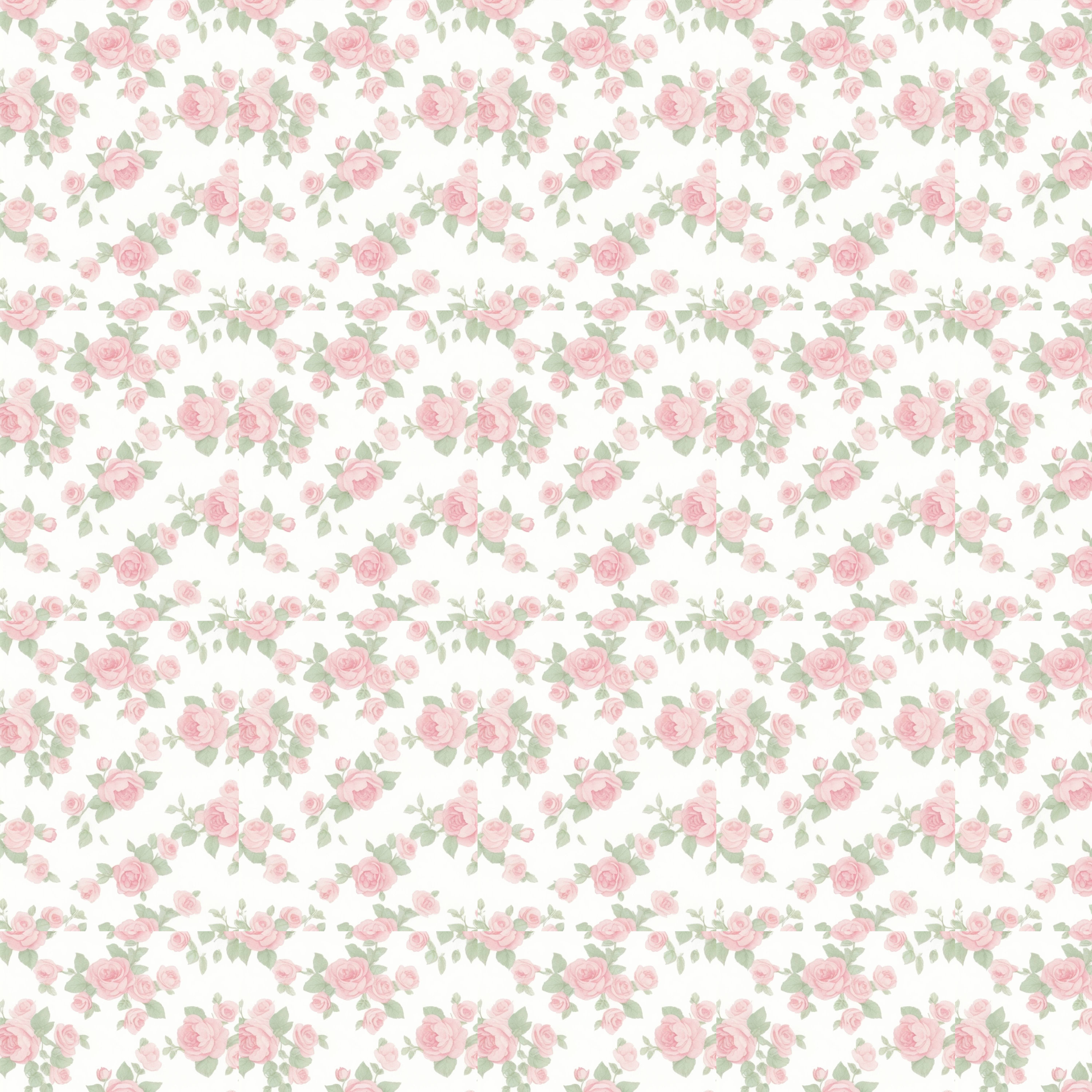 Soft Coquette Pink Roses Print Download - Etsy
