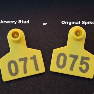 Livestock Tag / Cow Tag Stud Earring single Earring - Etsy