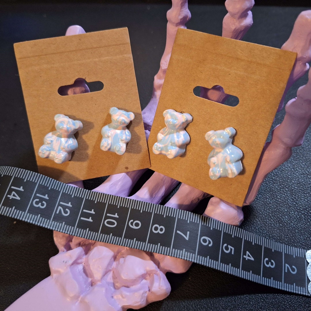 Pride Swirl Gummy Bear Stud Earrings - Etsy