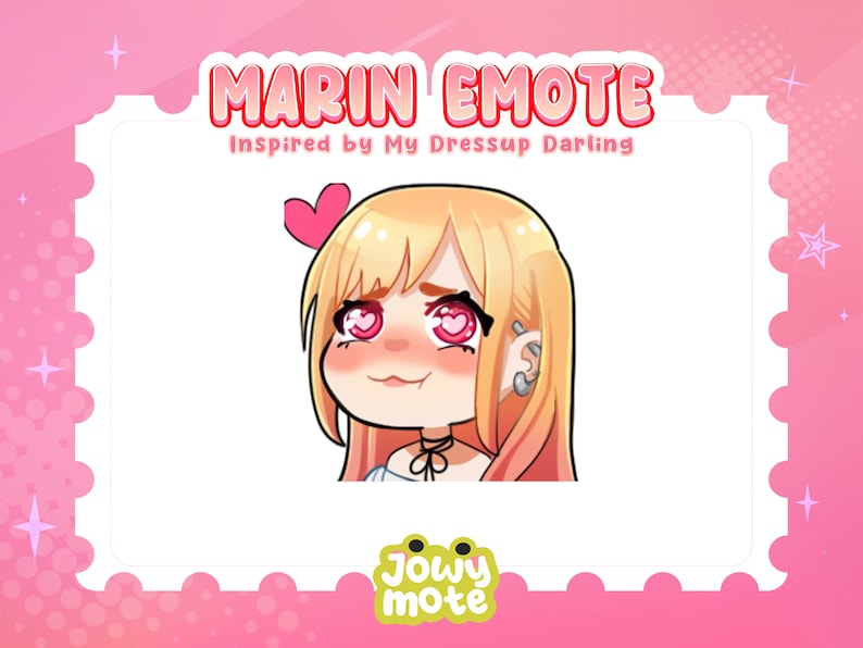 Marin Kitagawa Love Emote for Twitch, Discord or Kick - Etsy
