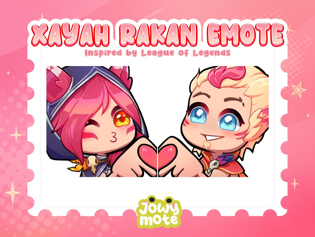 Xayah and Rakan Couple Emote Inspired by League of Legends for Twitch ...