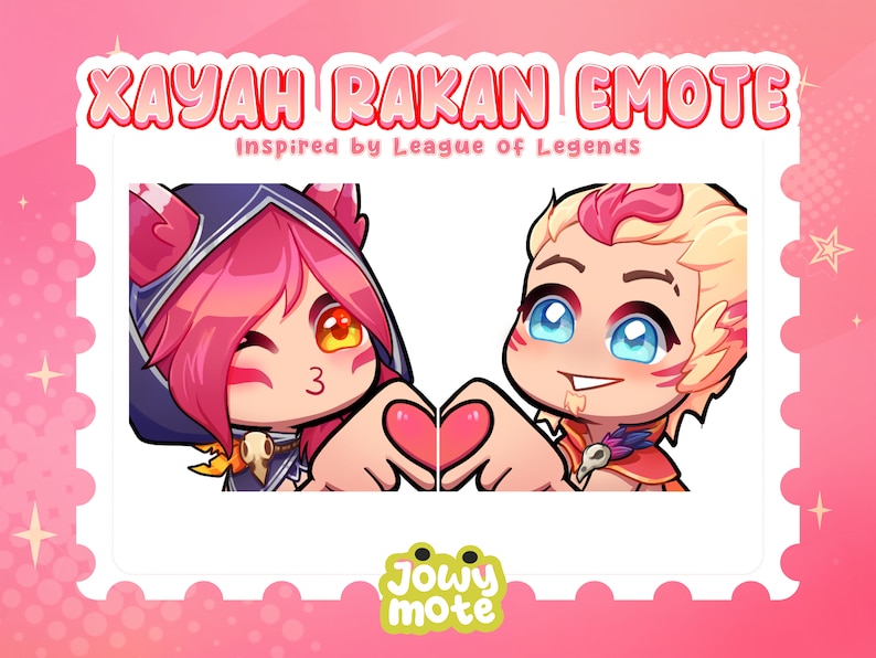 Xayah and Rakan Couple Emote Inspired by League of Legends for Twitch ...