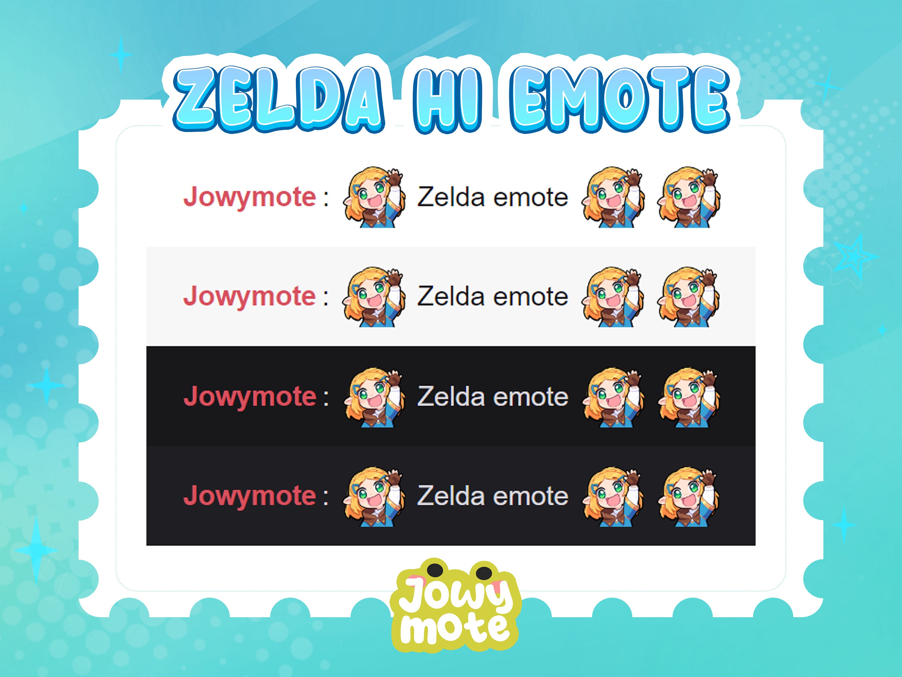 Zelda Hi Emote for Twitch and Discord Remake - Etsy