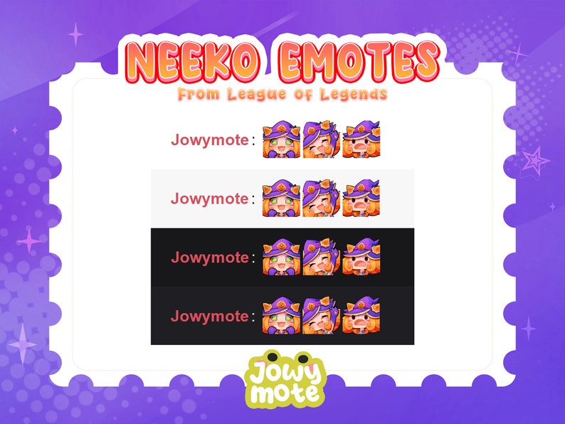 Bewitching Neeko Pack Emote Pack Inspired by League of Legends for ...