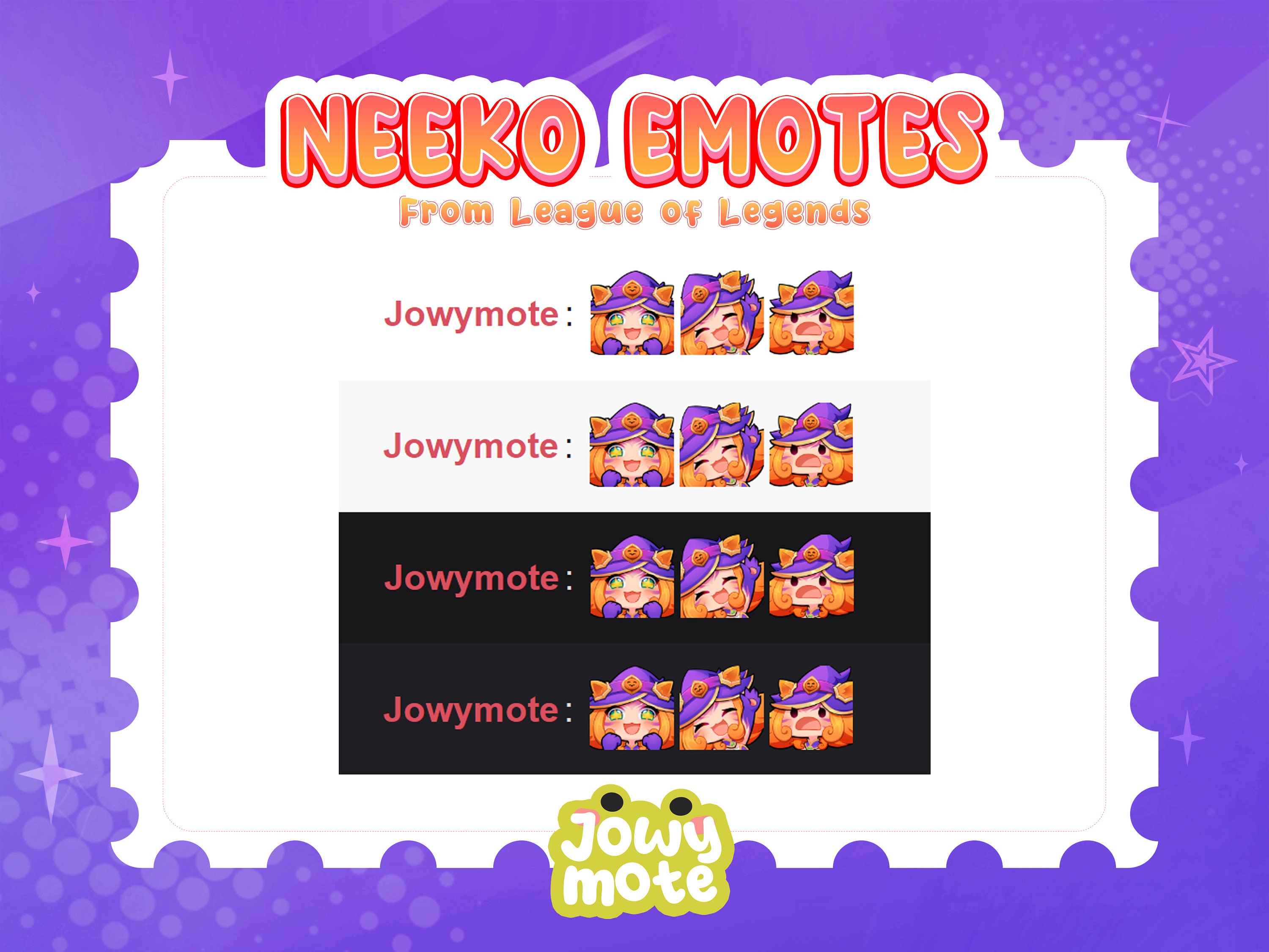 Bewitching Neeko Pack Emote Pack Inspired by League of Legends for ...