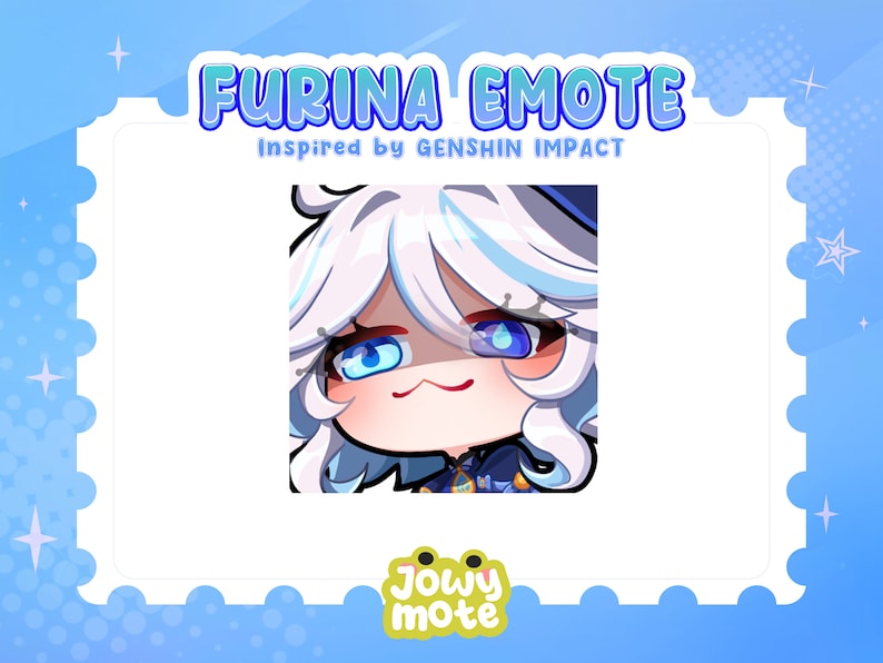 Furina Smug Emote Inspired From Genshin Impact for Discord and Twitch ...