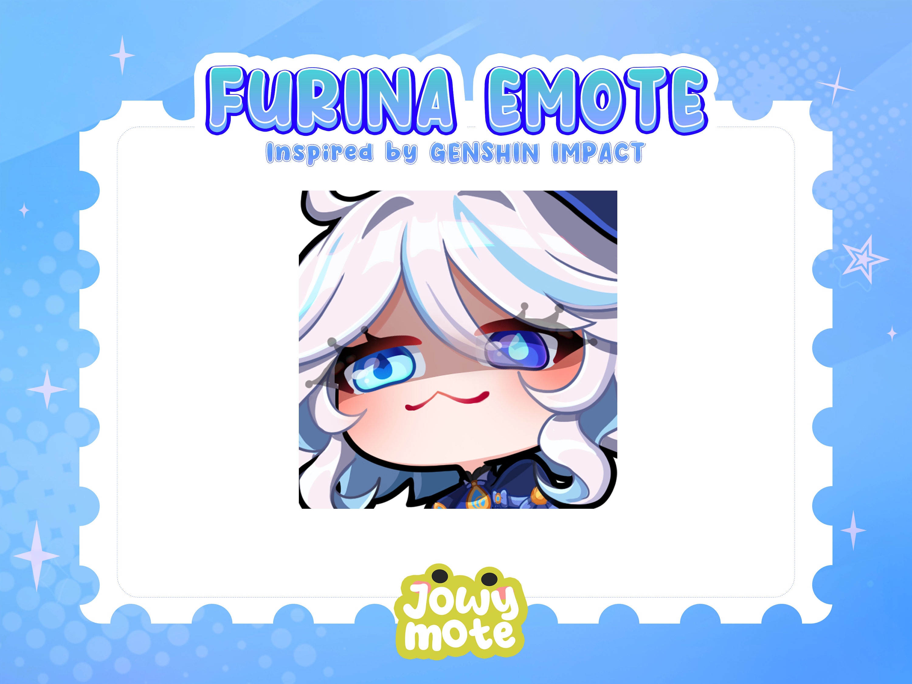 Furina Smug Emote Inspired From Genshin Impact for Discord and Twitch ...