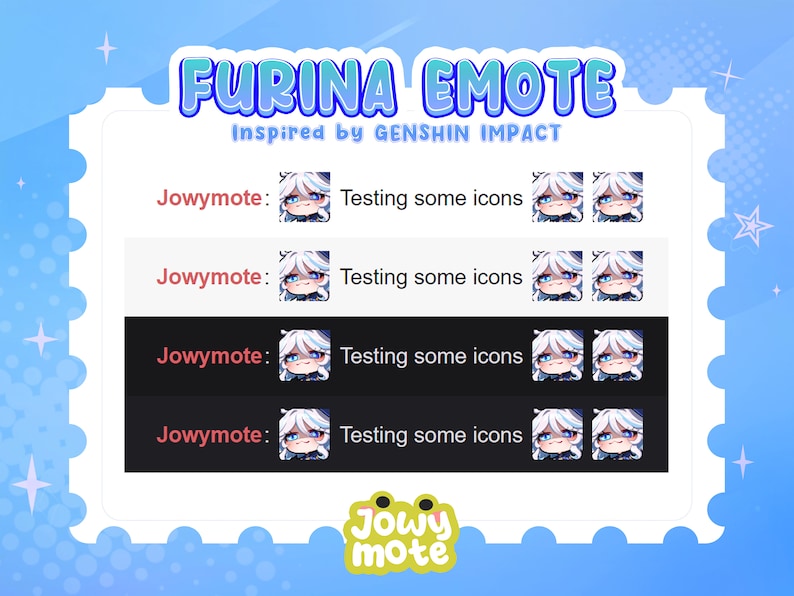 Furina Smug Emote Inspired From Genshin Impact for Discord and Twitch ...