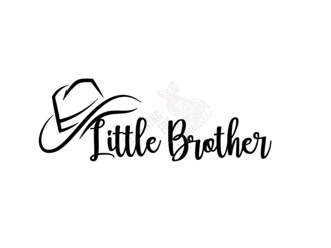 Western Cowboy Hat Little Brother PNG,SVG - Etsy