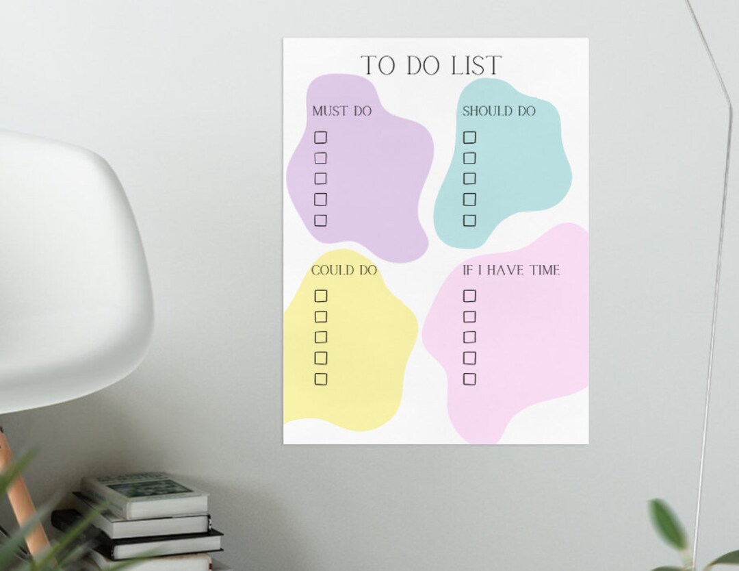 Printable to Do List - Etsy