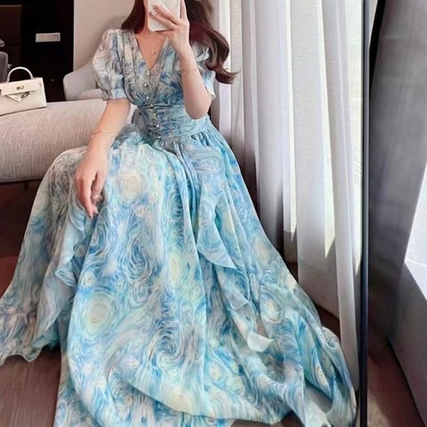Van Gogh Dress - Etsy