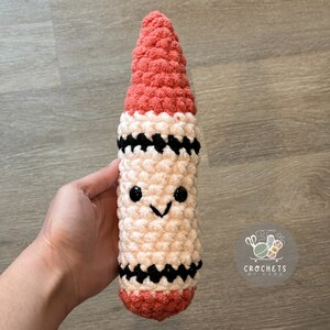 Crayon Crochet Plushie [made to Order], Teacher Appreciation Amigurumi ...