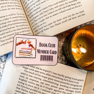 Book Club Member Card Vinyl Sticker | Book Club Gift | Kindle Sticker ...