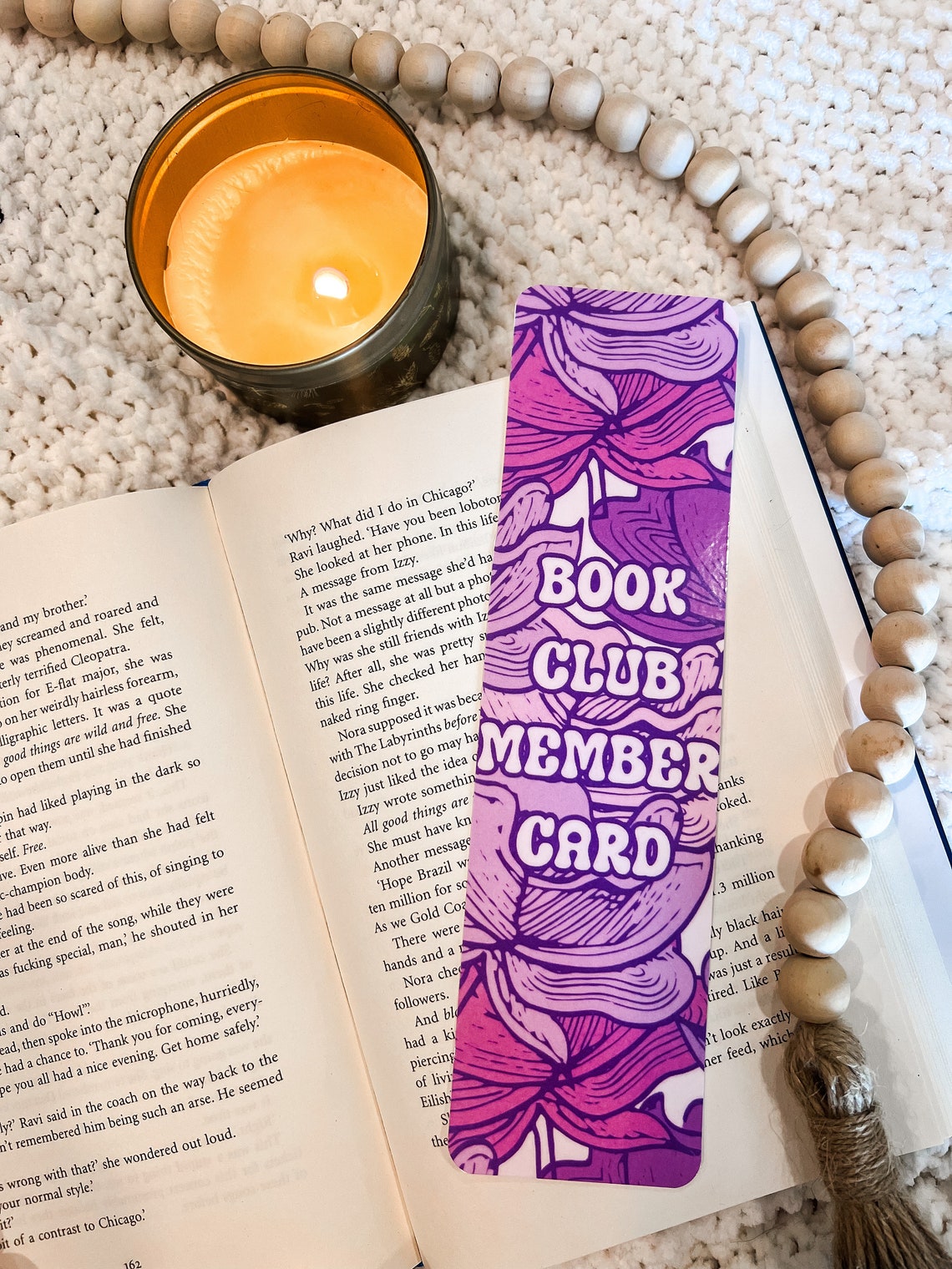Book Club Member Card Bookmark Gift for Book Lover Bookish Things ...
