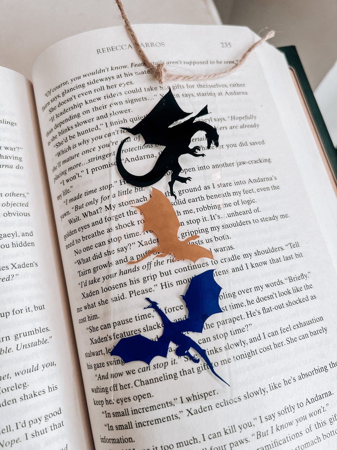 Dragon Handmade Acrylic Bookmark Fantasy Books Dragon Rider Book Tok ...