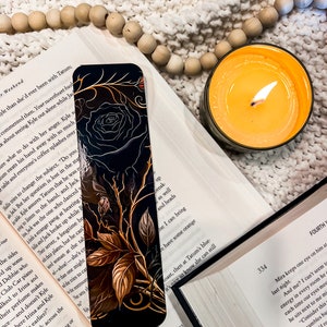Black and Gold Laminated Bookmark | Celestial | Astronomy | Book Lover ...
