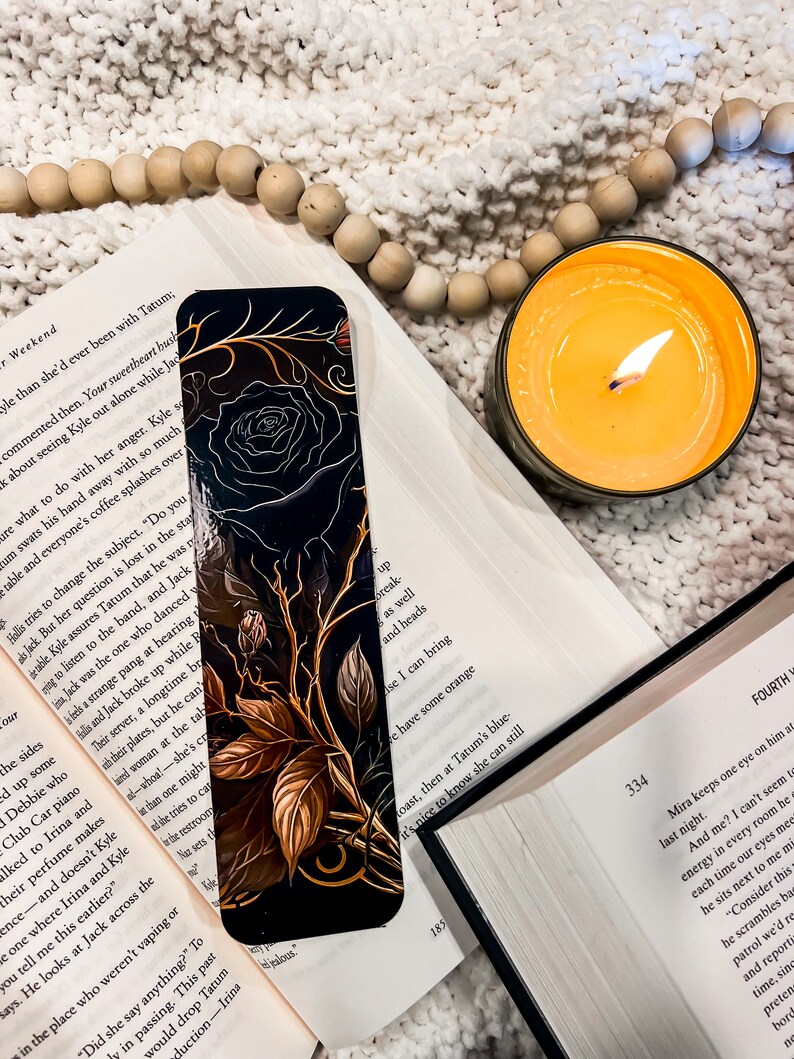 Black and Gold Laminated Bookmark | Celestial | Astronomy | Book Lover ...