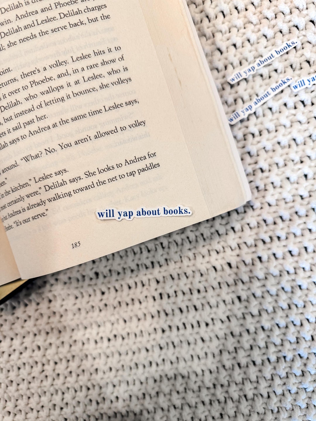 Will Yap About Books Vinyl Sticker | Bookish Gift | Kindle Accessories ...