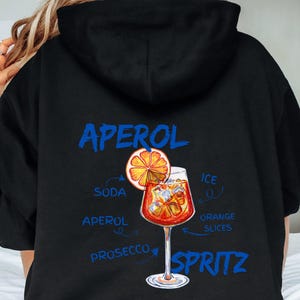 Aperol Spritz Gildan Hoodie | Retro Cocktail Shirt | Italian Aesthetic ...
