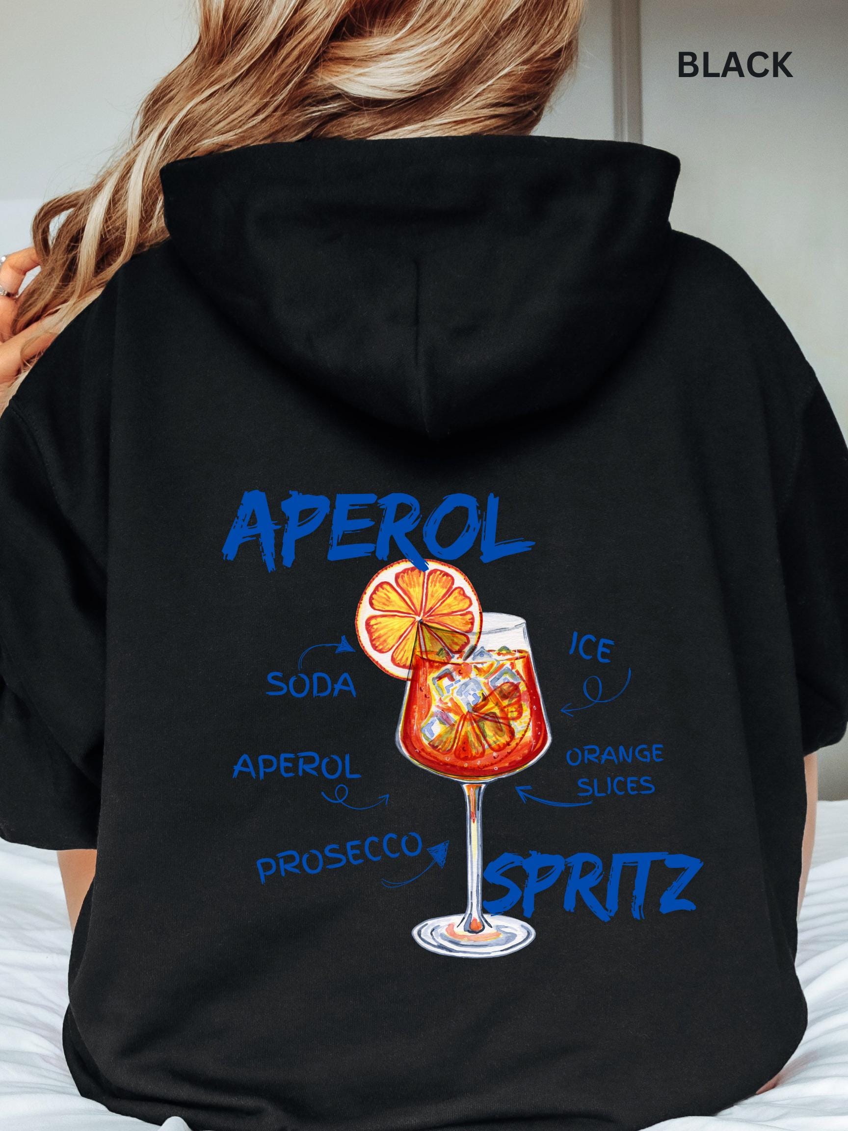 Aperol Spritz Gildan Hoodie | Retro Cocktail Shirt | Italian Aesthetic ...